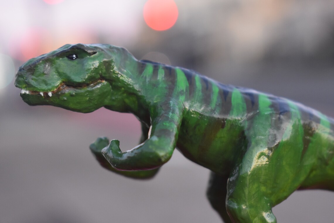 Tyrannosaurus Flex Buff T-rex Sculpture Hand Painted - Etsy