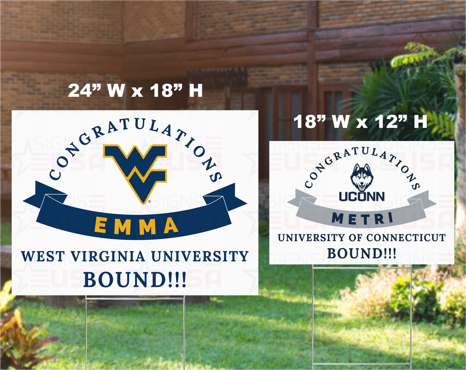 Personalized College or University Bound Yard Sign with FREE | Etsy