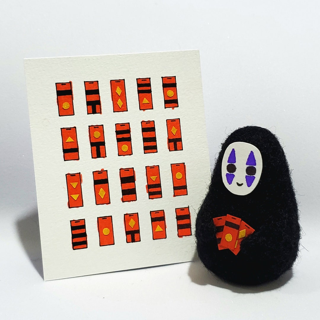 Felted No Face With Bath Tokens | Studio Ghibli | Spirited Away ...