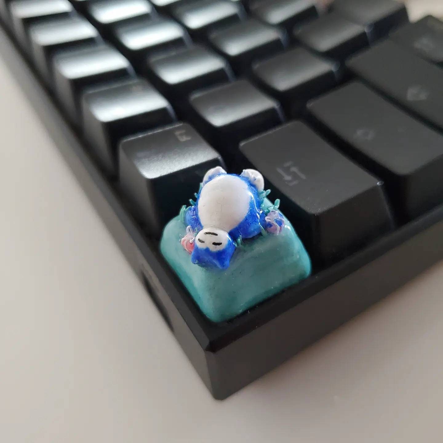 Sleeping Snorlax Keycap R3 Mechanical Keycap Artisan Keycap Pokemon ...