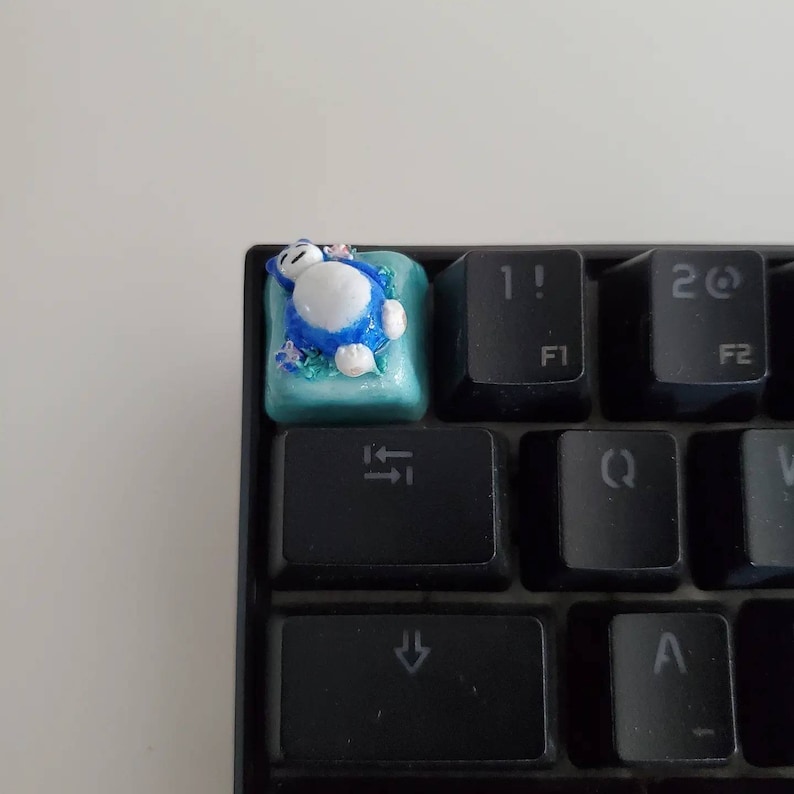 Sleeping Snorlax Keycap R3 Mechanical Keycap Artisan Keycap Pokemon ...