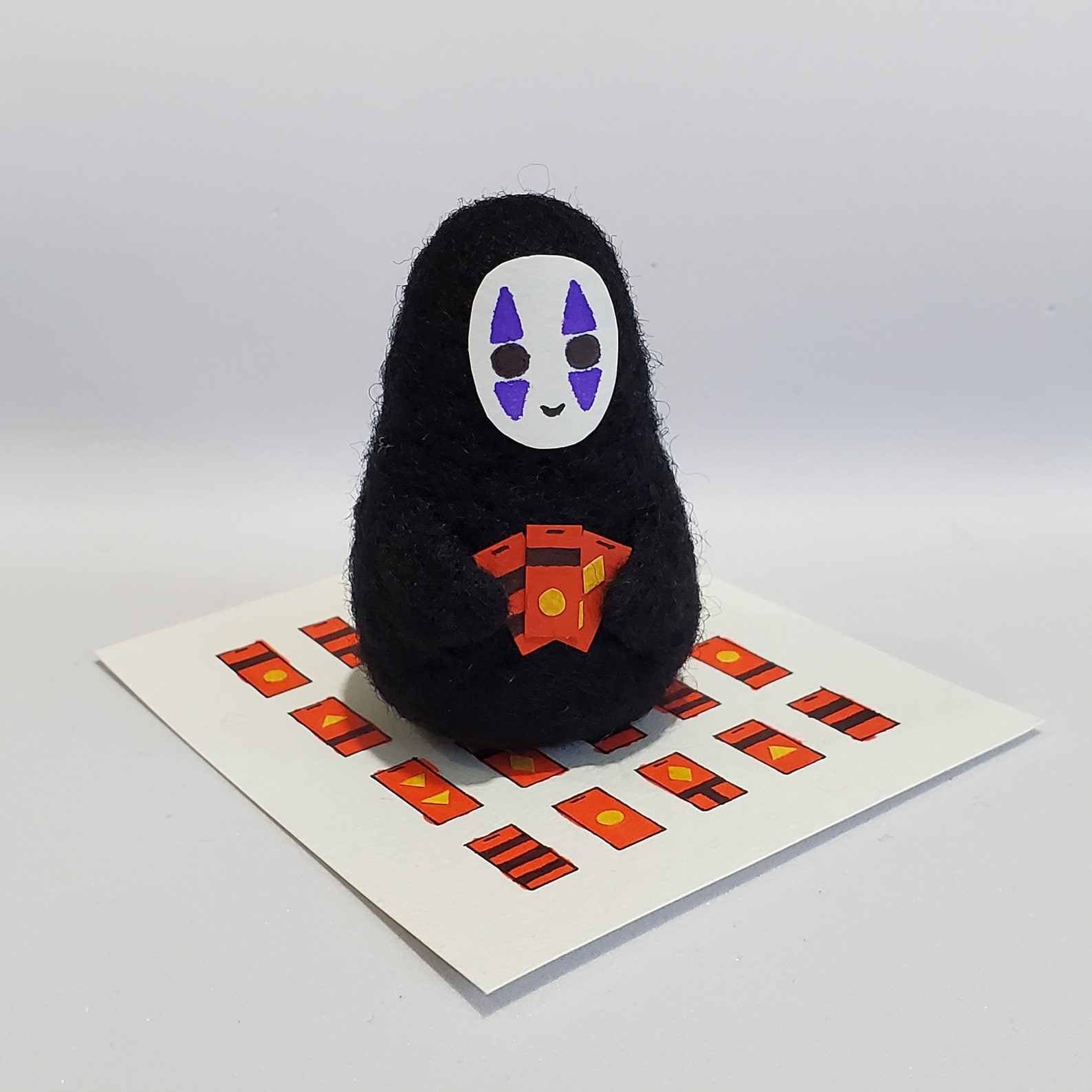 Felted No Face With Bath Tokens Studio Ghibli Spirited Away ...