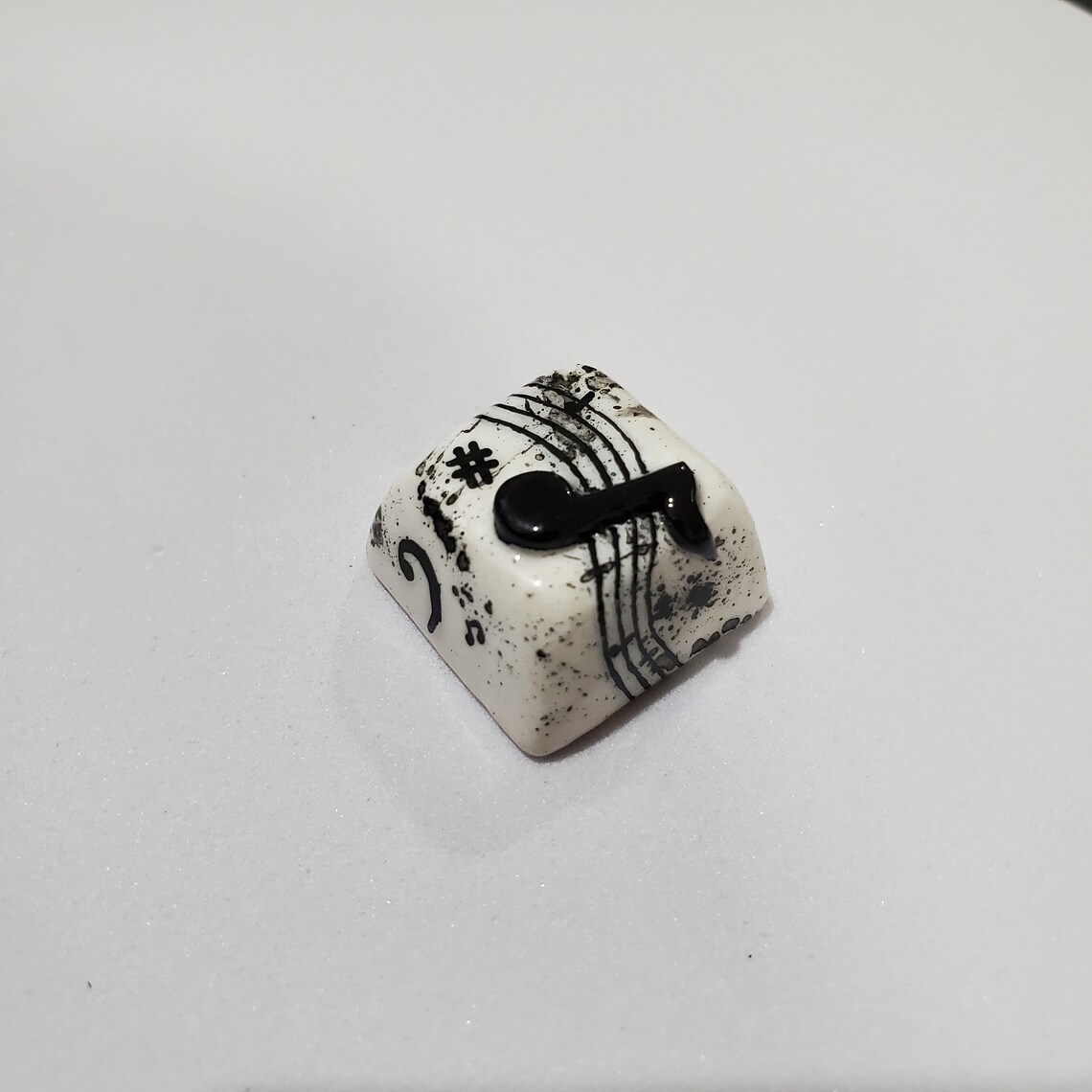 Music Note Keycap R3 Mechanical Keycap Artisan Keycap Handmade Keycap ...