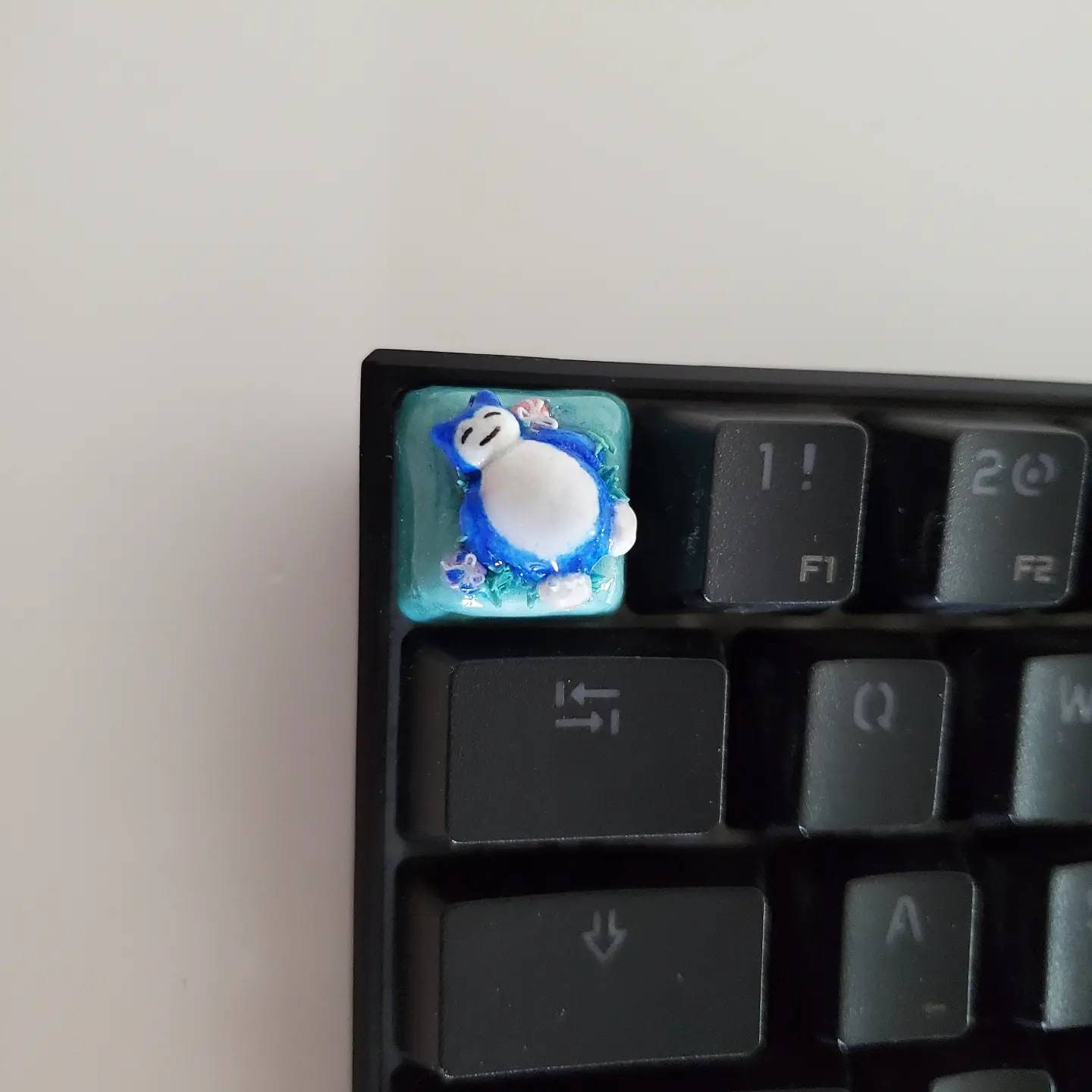Sleeping Snorlax Keycap R3 Mechanical Keycap Artisan Keycap Pokemon ...
