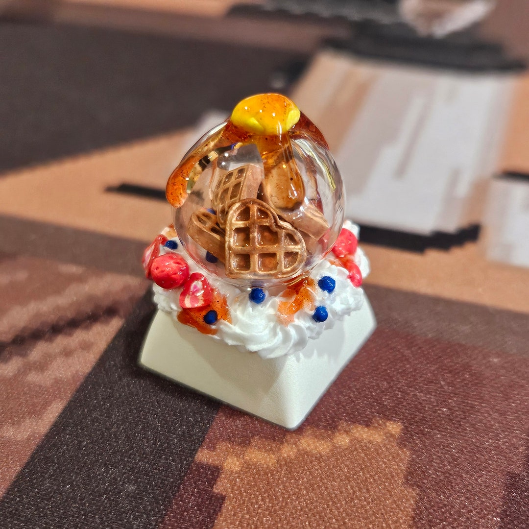 Waffle Globe Keycap - R3 Mechanical Keycap | Artisan Keycap | Handmade ...