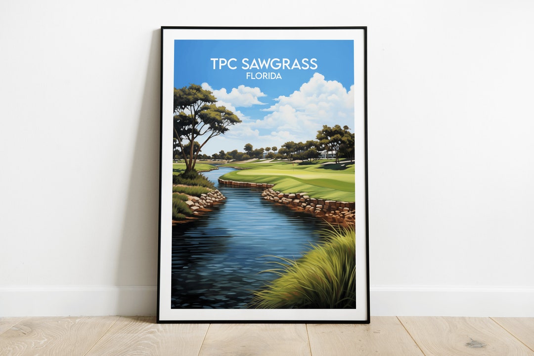 TPC Sawgrass Golf Travel Print - United States Poster - Custom ...