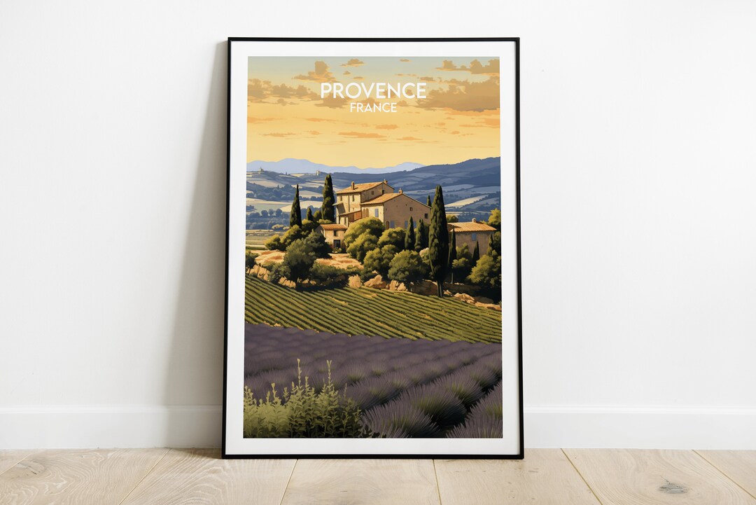 Provence Print - France Poster - Custom Personalised Wedding Birthday ...