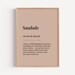Saudade Definition Print - Dictionary Poster - Portuguese Wall Art ...