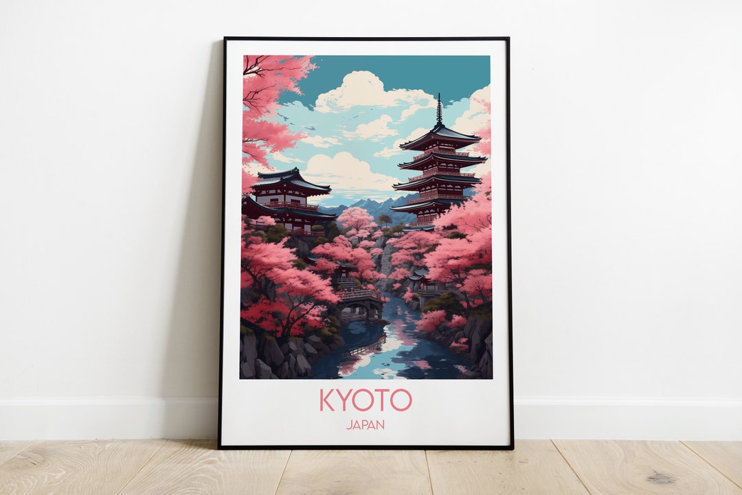 Kyoto Travel Print - Japan Poster - Custom Personalised Wedding ...