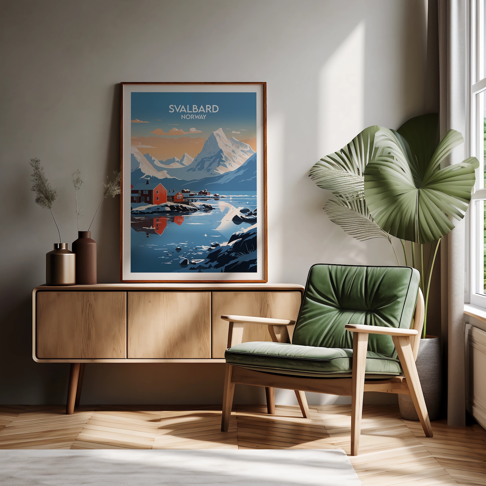 Svalbard Travel Print - Norway Poster - Custom Personalised Wedding ...