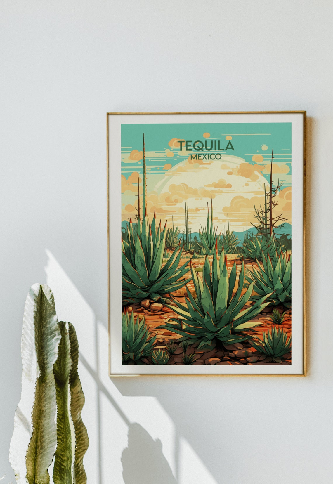 Tequila Jalisco Travel Print - Mexico Poster - Custom Personalised ...