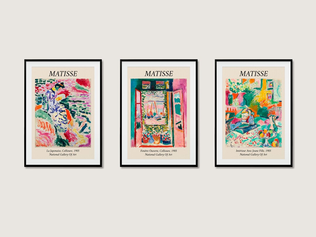 Matisse Set of 3 Print Collection Exhibition Poster | 3x A3 A4 A5 ...