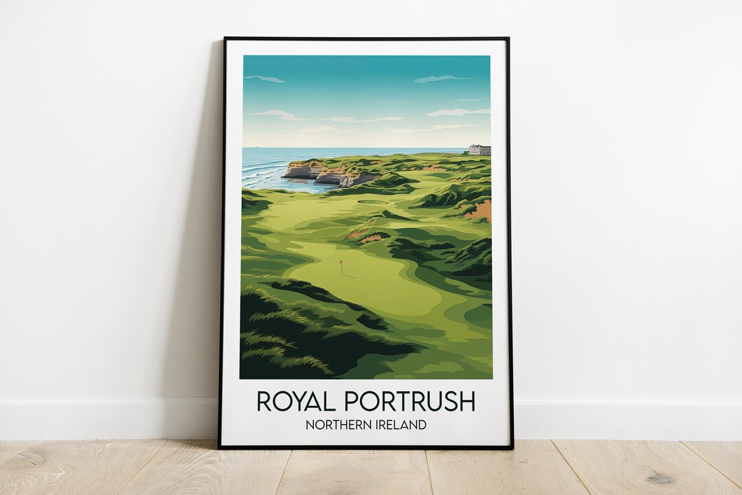 Royal Portrush Golf Club Travel Print - Northern Ireland Poster ...