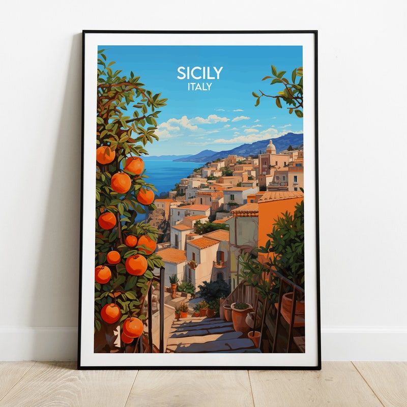 Sicily Poster - Etsy UK