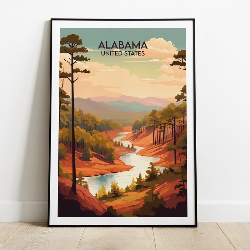 Alabama Poster - Etsy