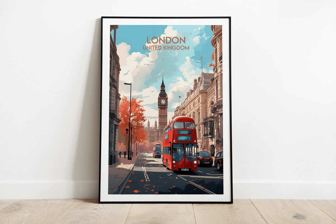 London Big Ben Print - England UK Poster - Custom Personalised Wedding ...