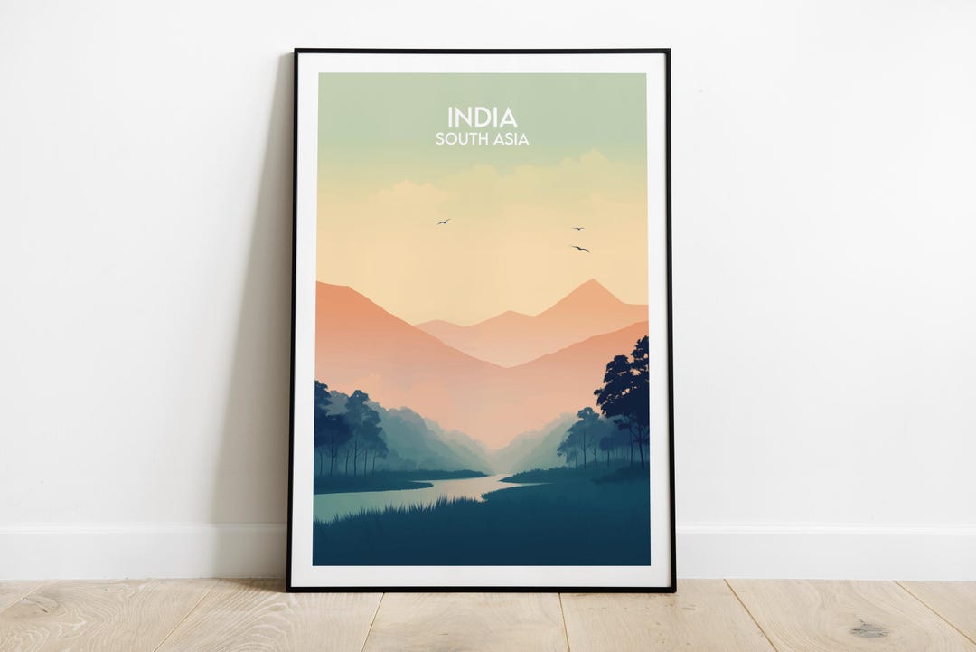 India Travel Print - South Asia Poster - Custom Personalised Wedding ...