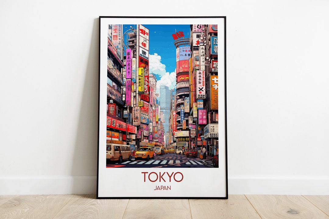 Tokyo Travel Print - Japan Poster - Custom Personalised Wedding ...