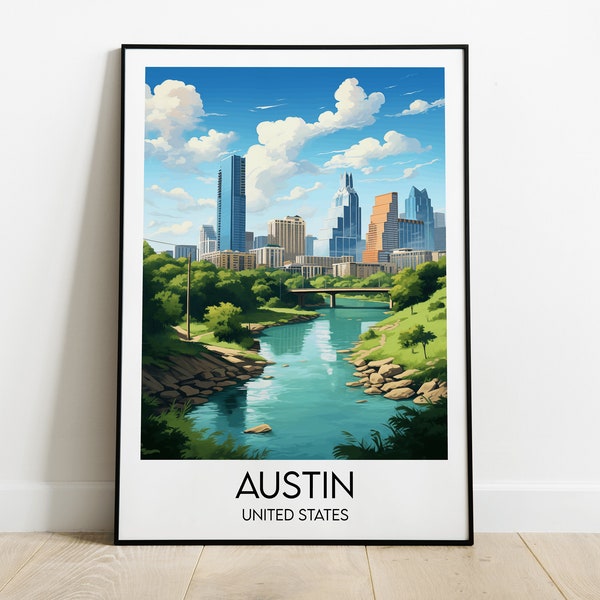 Austin Texas Print - Etsy