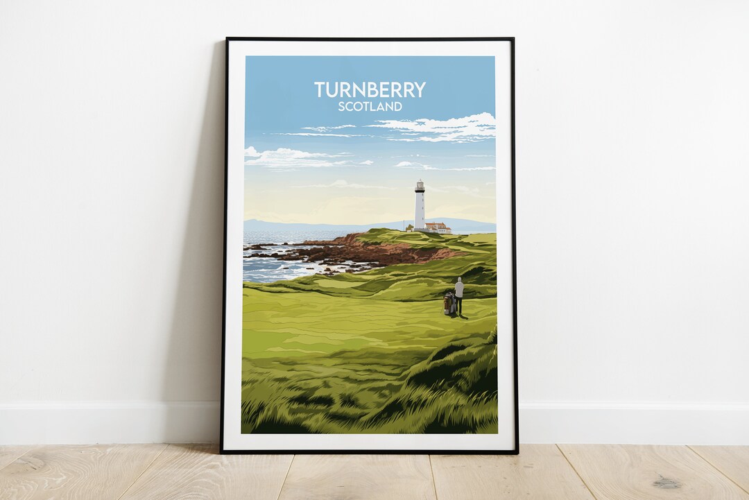 Turnberry Golf Club Travel Print - Scotland Poster - Custom ...