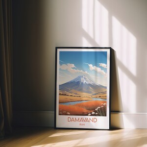 Damavand Travel Print - Iran Poster - Custom Personalised Wedding Birthday Gift - Etsy