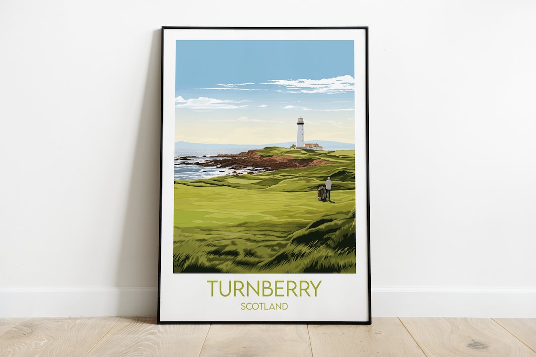 Turnberry Golf Club Travel Print - Scotland Poster - Custom ...