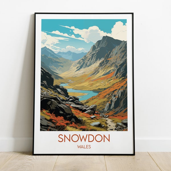 Personalised Snowdon Print - Etsy
