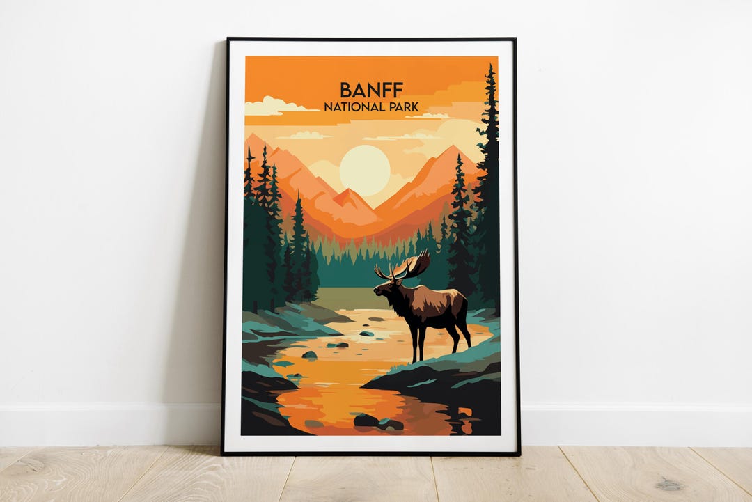 Banff National Park Travel Print - Canada Poster - Custom Personalised ...