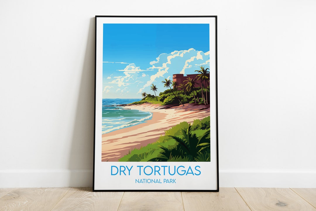 Dry Tortugas National Park Travel Print - Florida Poster - Custom ...