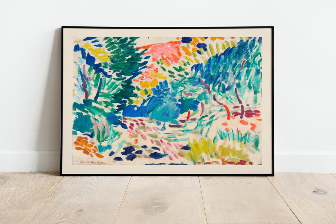 Matisse Landscape at Collioure Bordered Exhibition Print Poster | A3 A4 ...