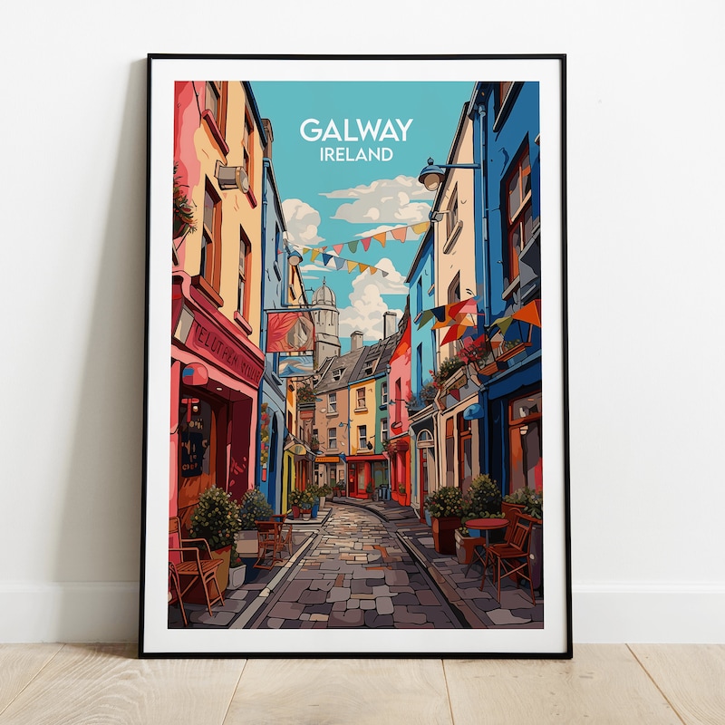 Vintage Galway Poster - Etsy UK