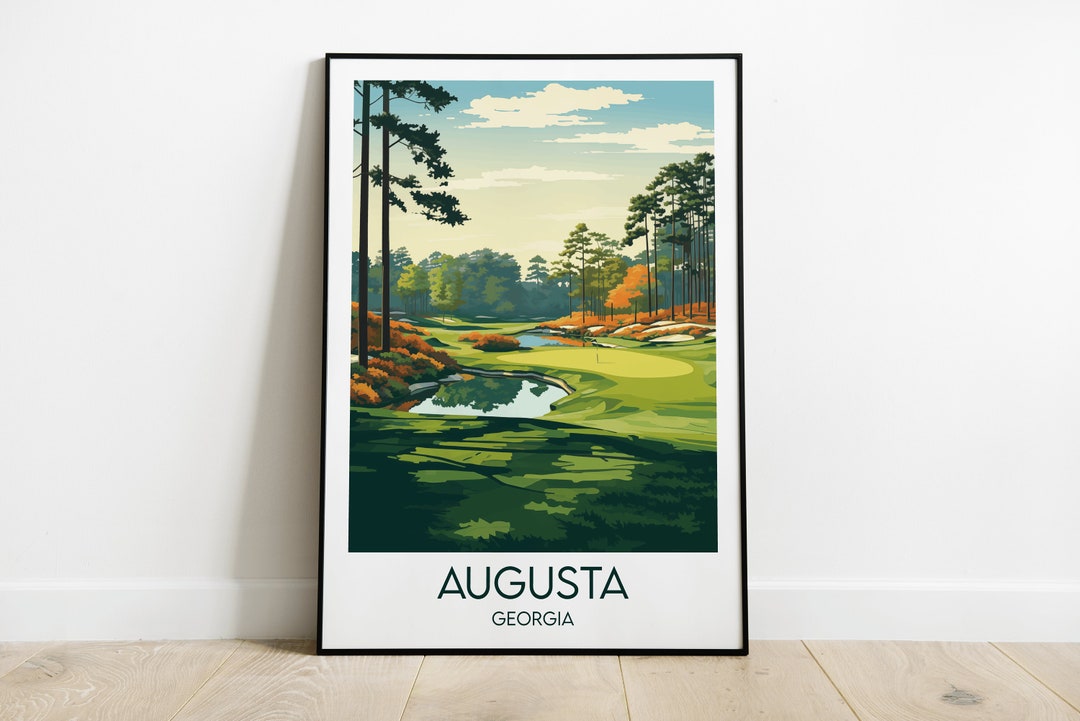 Augusta National Golf Club Travel Print - Georgia Masters Poster ...