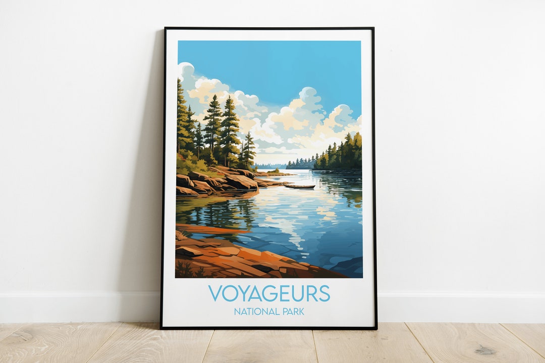 Voyageurs National Park Travel Print - Minnesota Poster - Custom ...