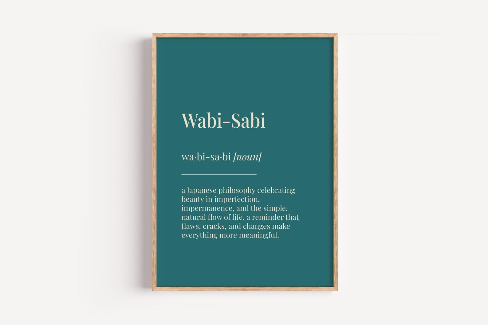 Wabi Sabi Definition Print - Dictionary Poster - Japanese Home Wall Art ...