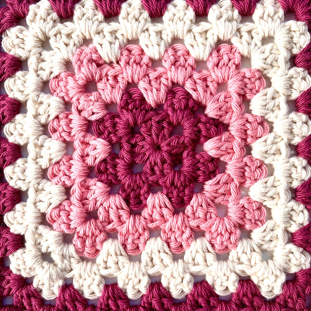 Red Granny Square Crochet Pattern | Easy Crochet Pattern | Crochet ...