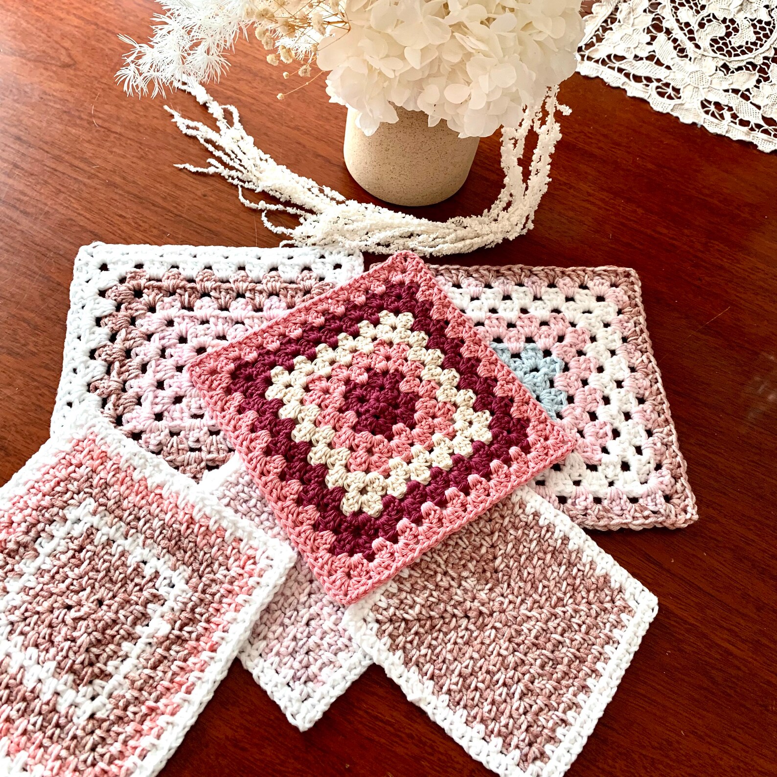 Red Granny Square Crochet Pattern Easy Crochet Pattern Crochet Square ...
