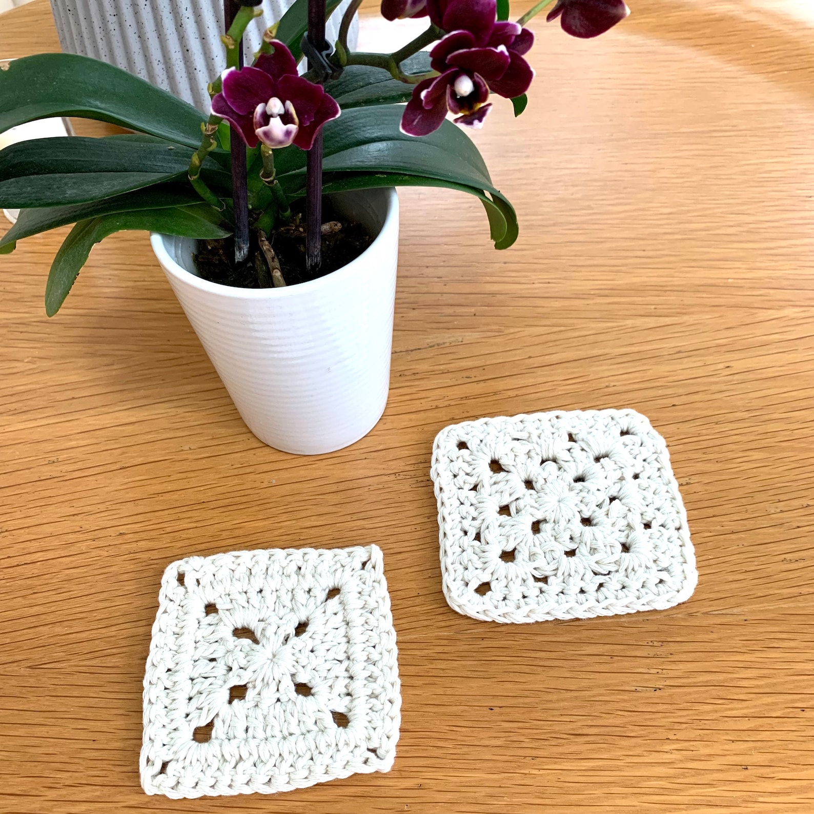 Granny Square Crochet Mug Rug Patters Crochet Patterns Learn to Crochet ...