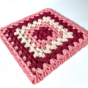 Red Granny Square Crochet Pattern | Easy Crochet Pattern | Crochet ...