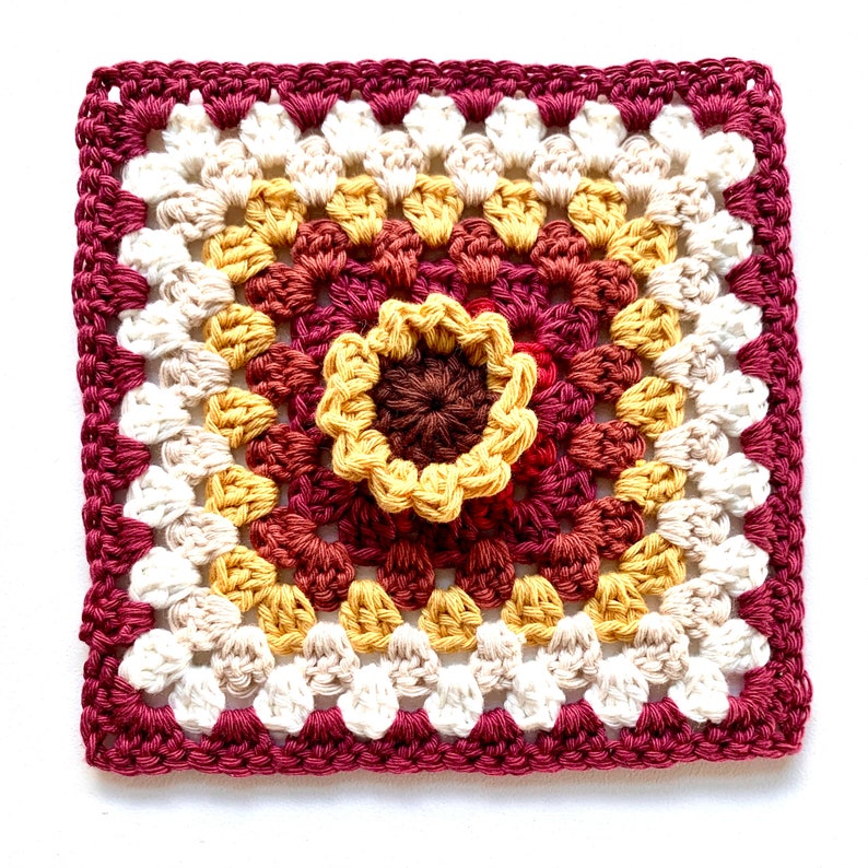 Fall Crochet Granny Square Pattern Crochet Patterns Learn to Crochet ...