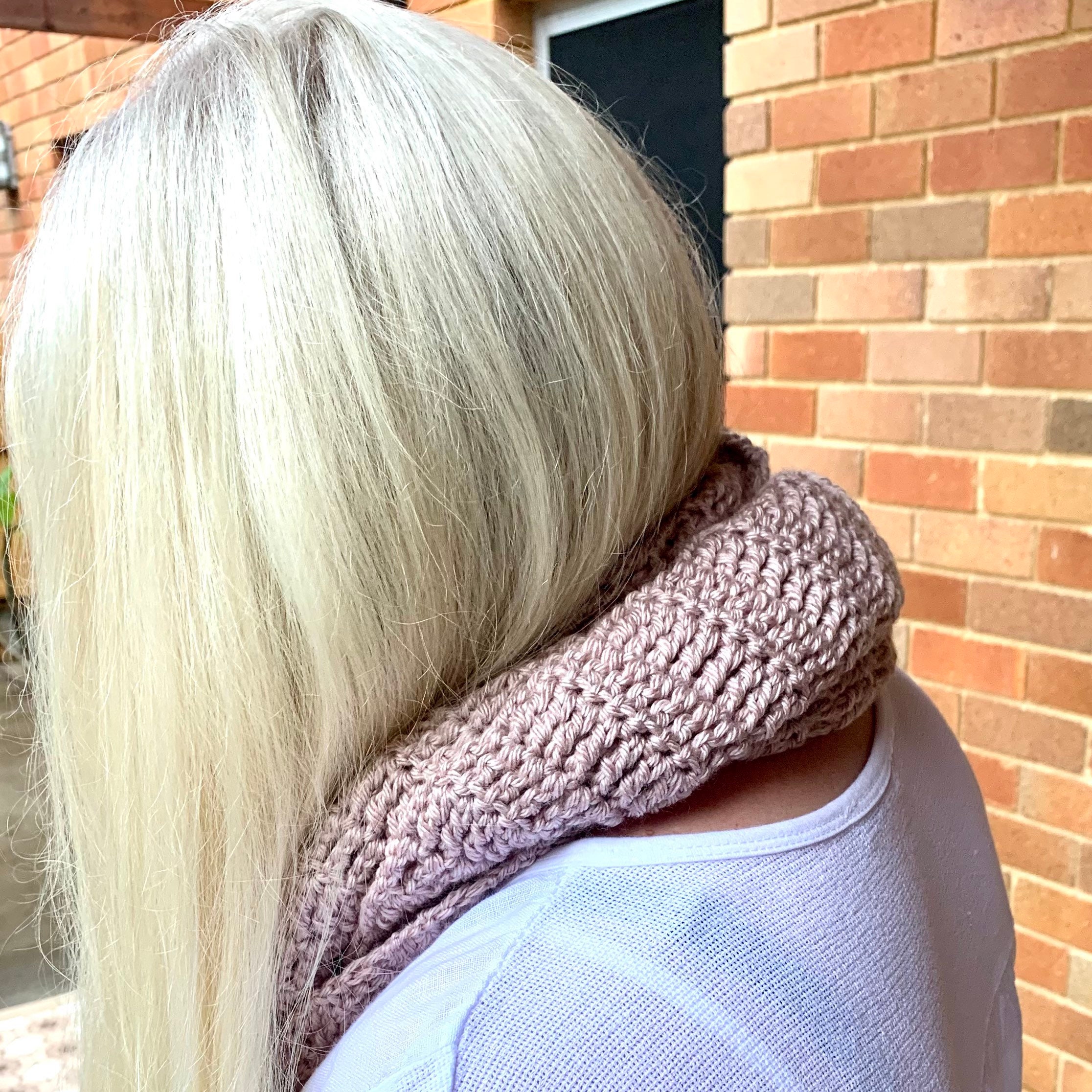 Pink Crochet Scarf Pattern Easy Crochet Pattern Learn to - Etsy