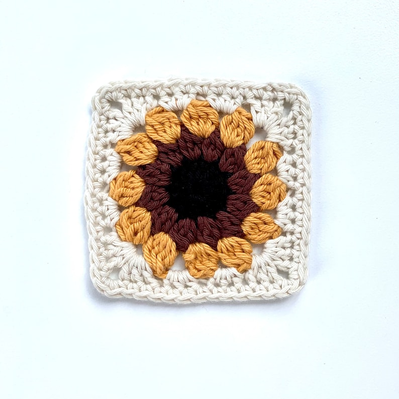 Granny Square & Sunflower Crochet Patterns Crochet Patterns Learn to ...
