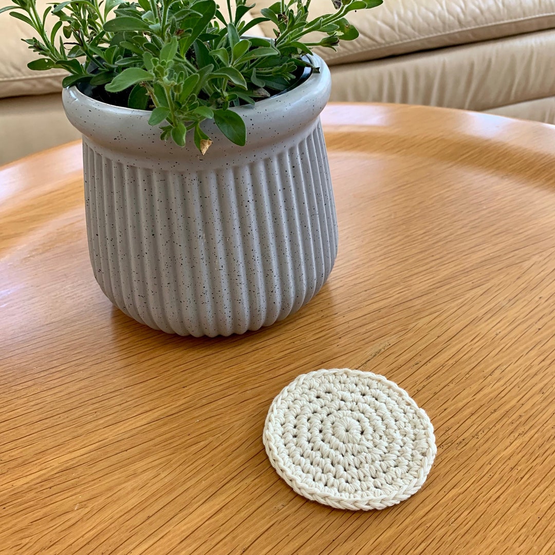 Round Crochet Coaster Pattern | Crochet Pattern | Learn to Crochet ...