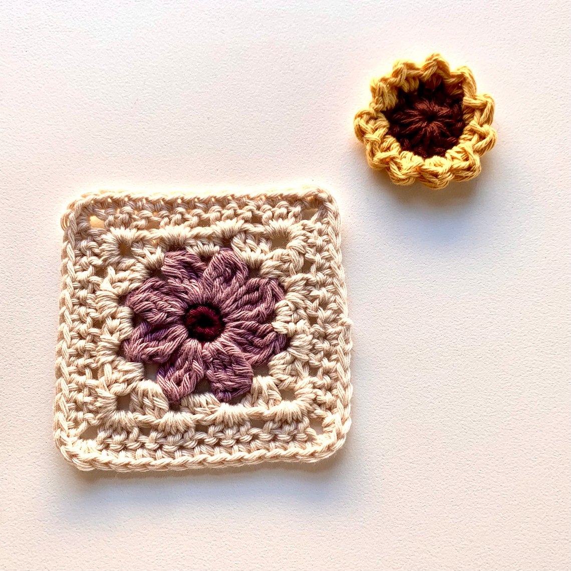 Purple Granny Square Crochet Pattern Crochet Pattern Learn - Etsy
