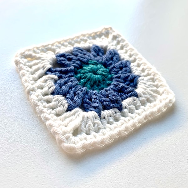 Blue Granny Square - Etsy