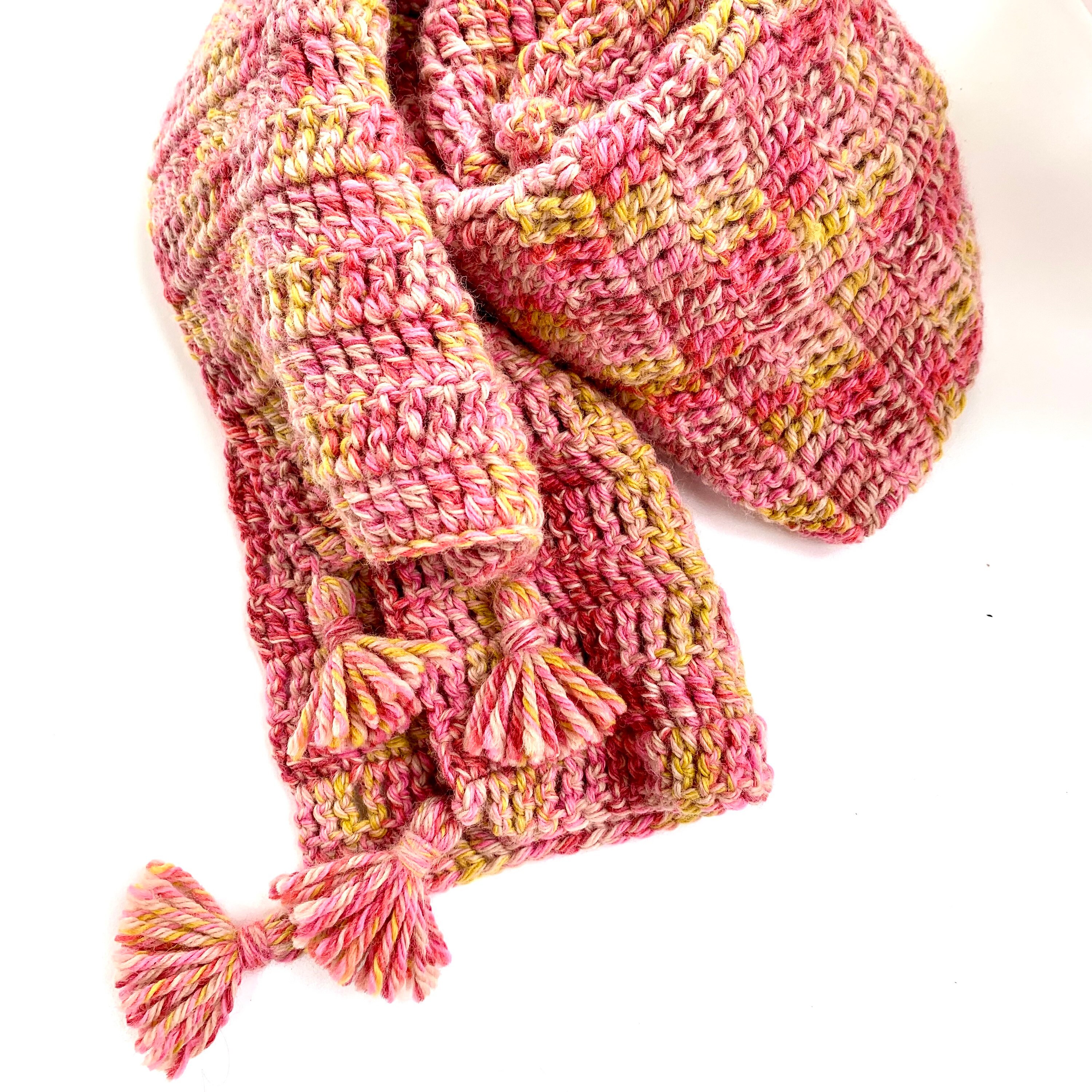 Pink Crochet Scarf Pattern Easy Crochet Patterns Learn to Crochet Scarf ...
