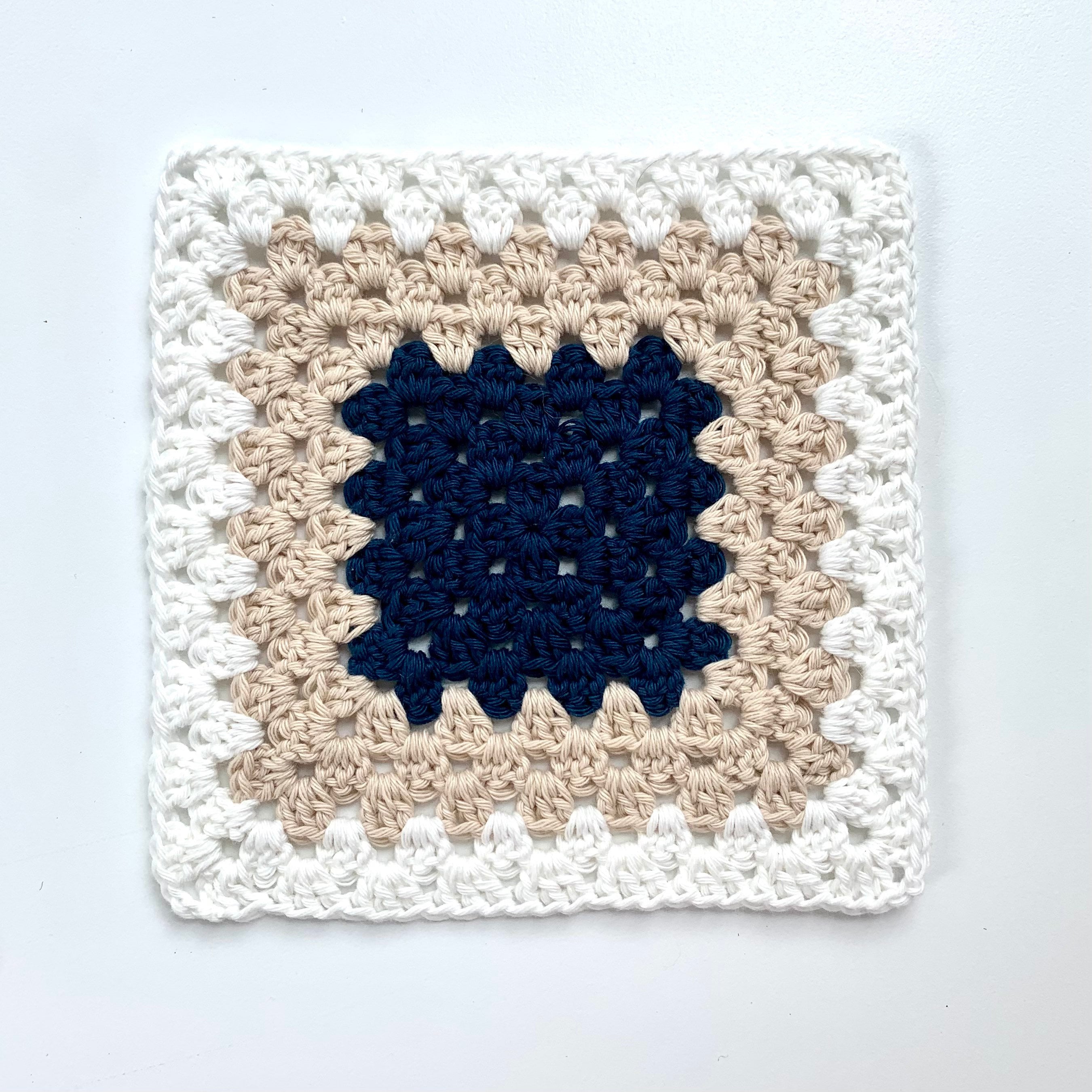 Navy Blue Granny Square Pattern Crochet Pattern Learn to Crochet Granny ...