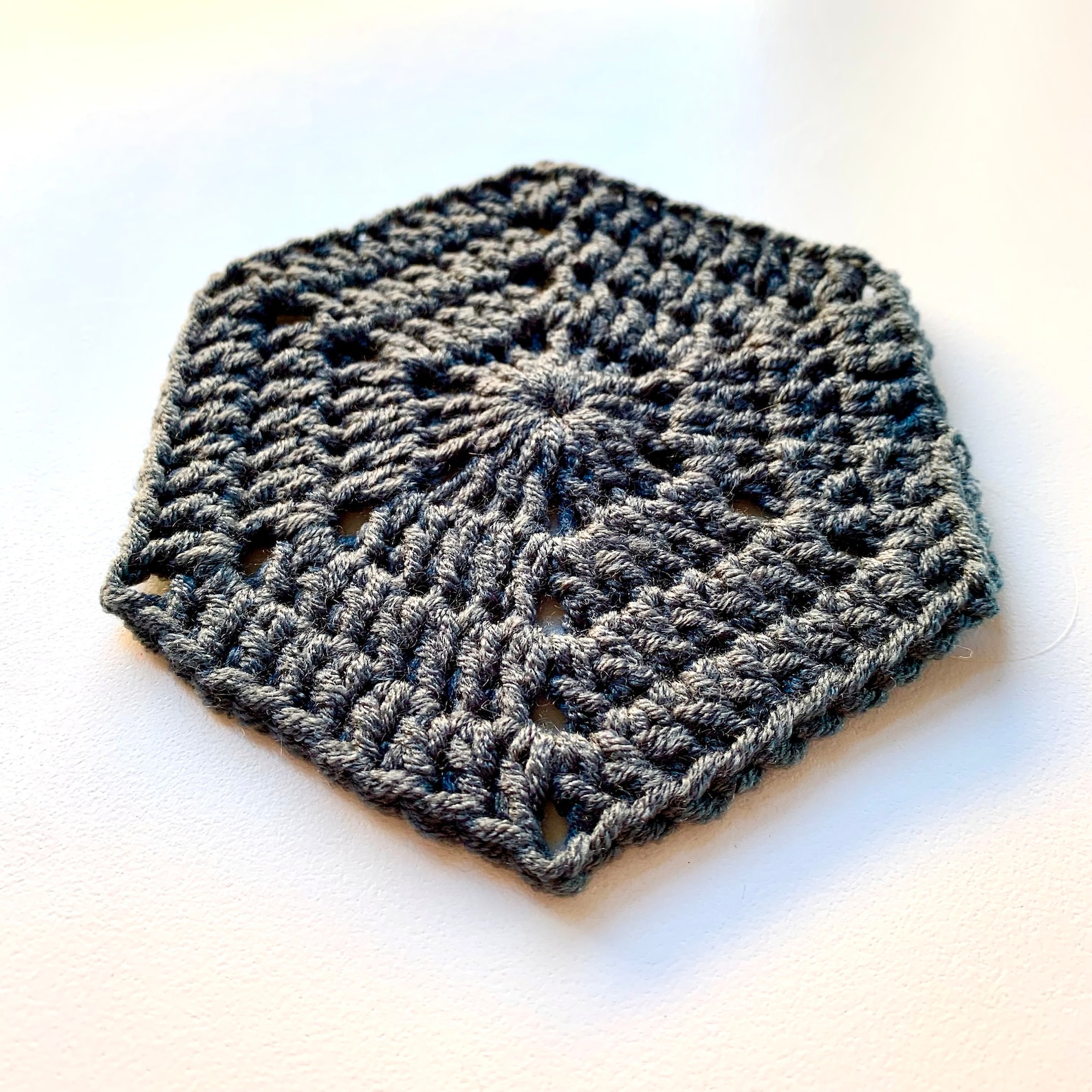 Crochet Hexagon Pattern Crochet Pattern Learn to Crochet Basic Hexagon ...