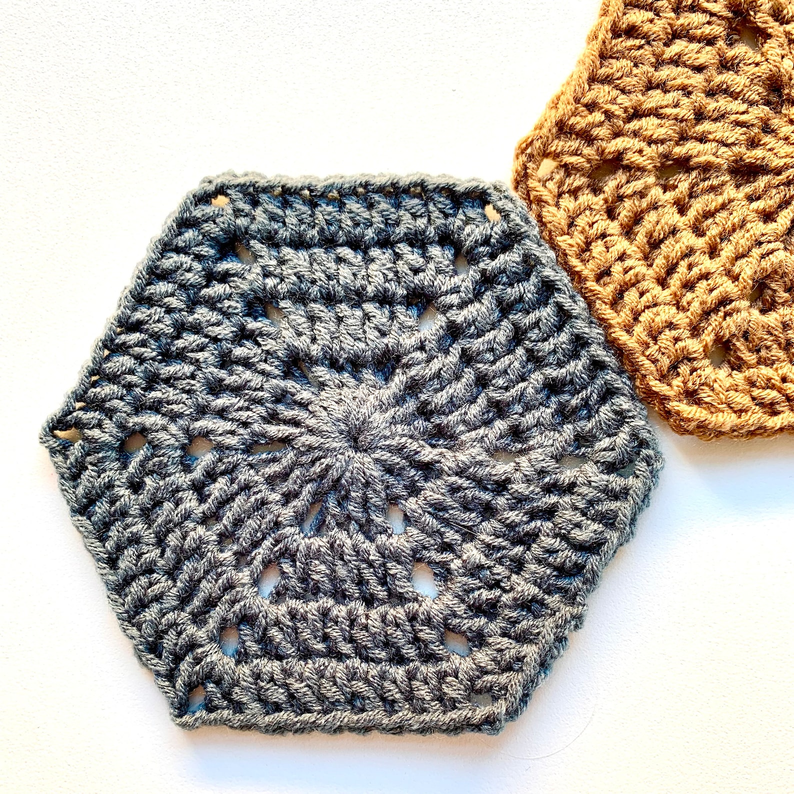 Crochet Hexagon Pattern Crochet Pattern Learn to Crochet Basic Hexagon ...