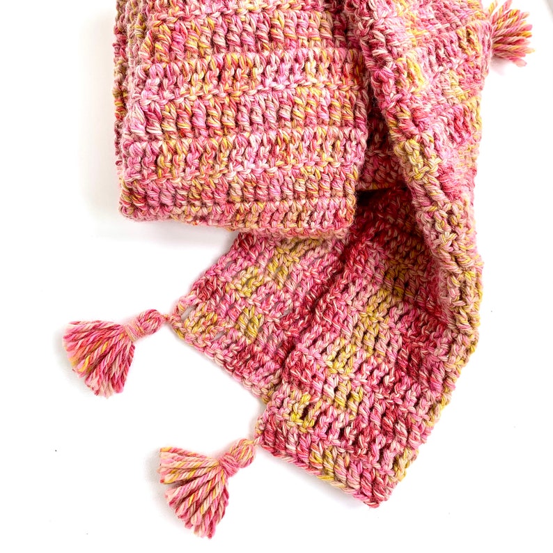 Pink Crochet Scarf Pattern Easy Crochet Patterns Learn to Crochet Scarf ...
