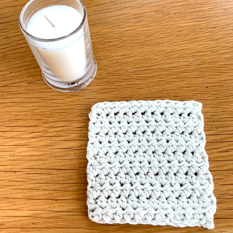 Crochet Coaster Pattern Crochet Pattern Learn to Crochet Basic White ...